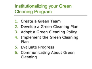 Sample green-clean-presentation | PPT