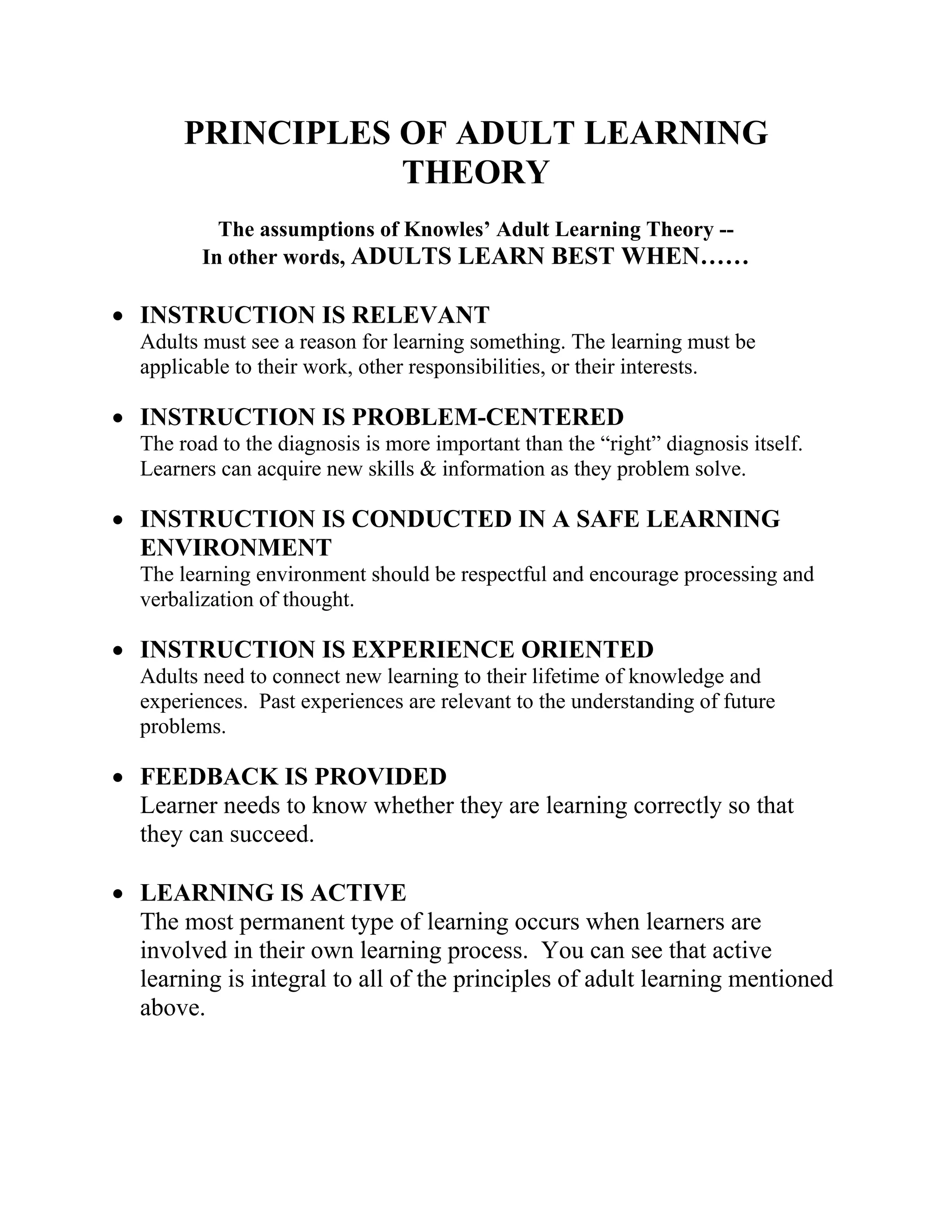 Sample handout-teaching | PDF