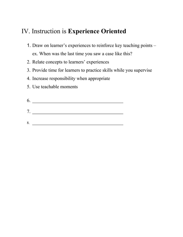 Sample handout-teaching | PDF