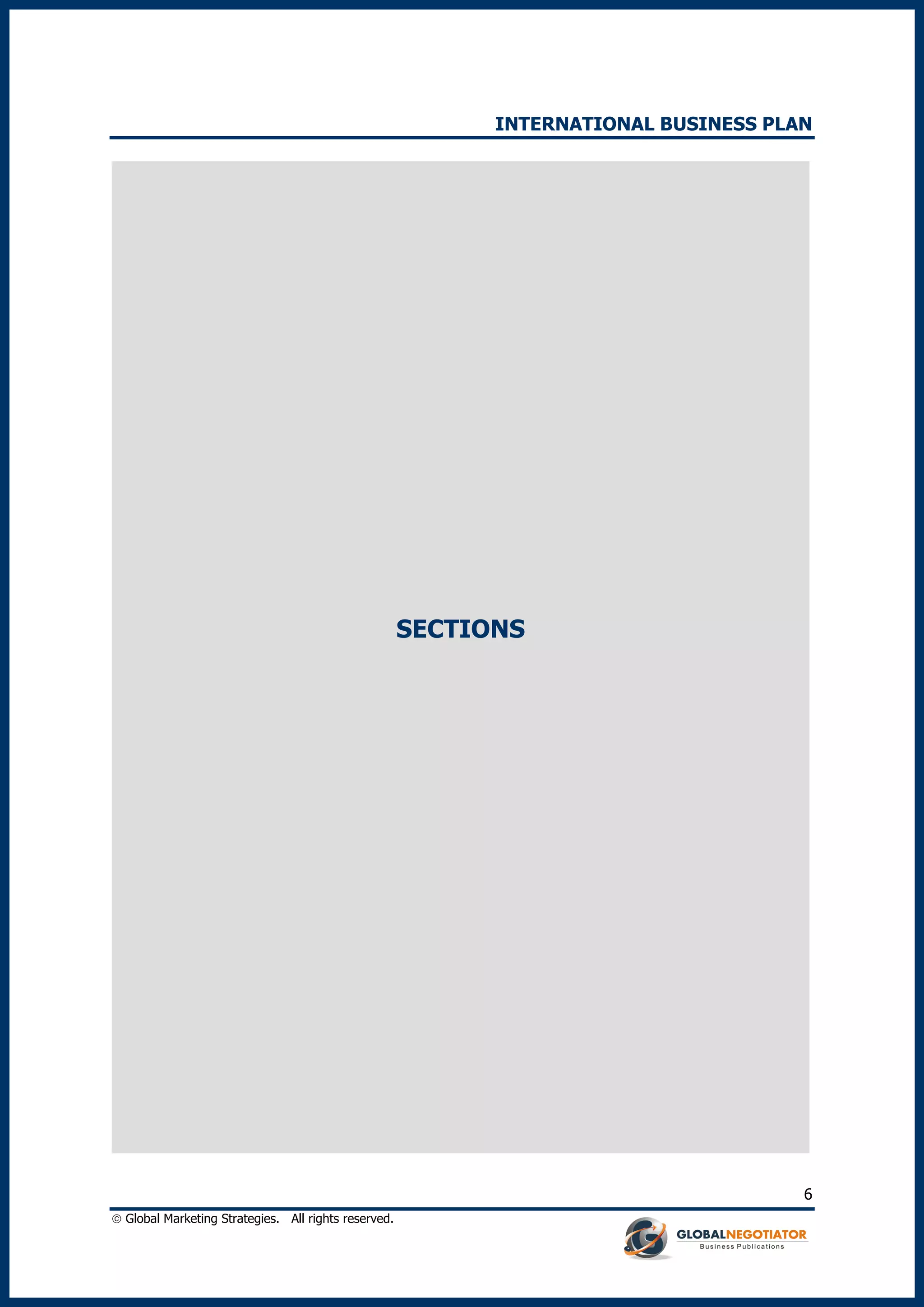 INTERNATIONAL BUSINESS PLAN FOR COMPANIES | PDF