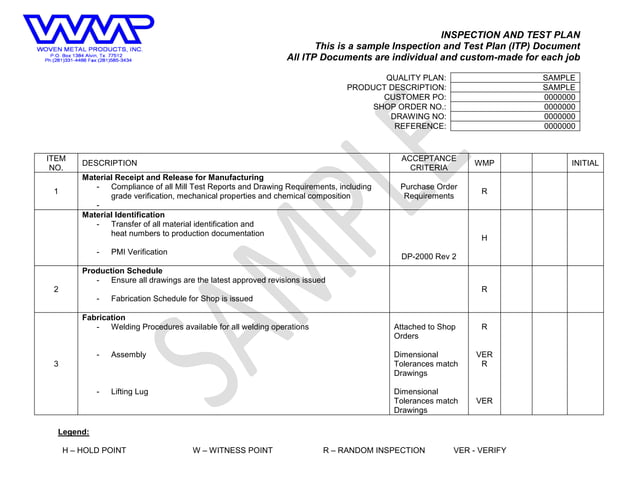 Sample-ITP.pdf | Manufacturing Industry | Industries