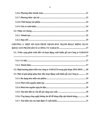 Tiểu luận về công ty XNK SADACO-Anh Đào | DOCX