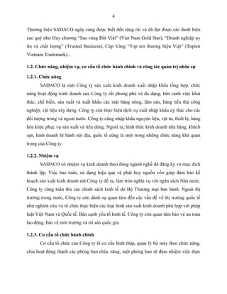 Tiểu luận về công ty XNK SADACO-Anh Đào | DOCX