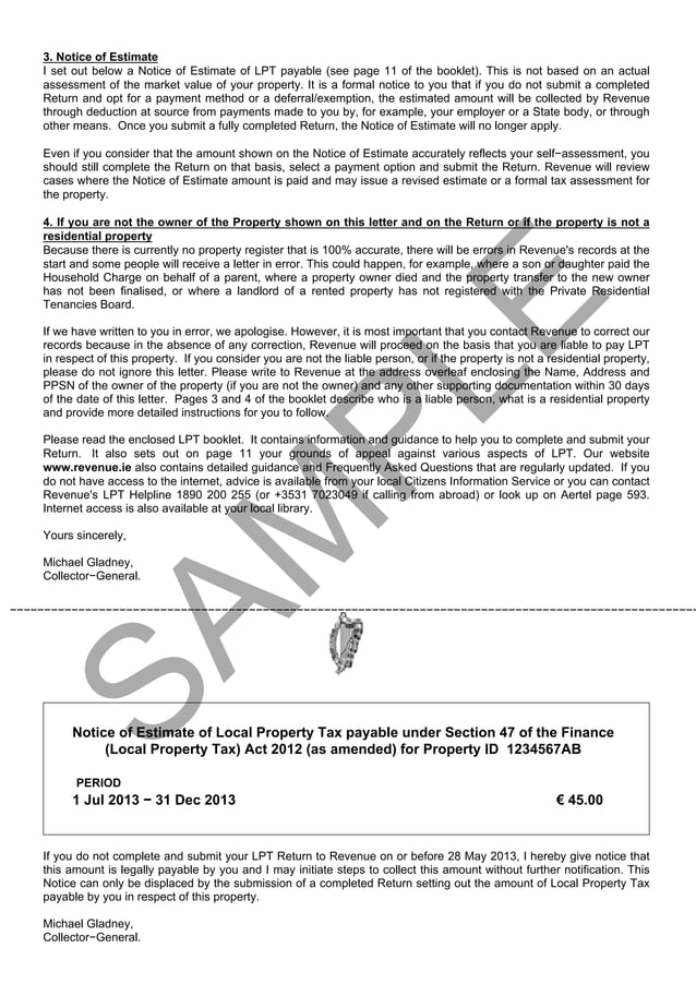 Sample letter-lpt-2 | PDF | Personal Taxes | Personal Finance
