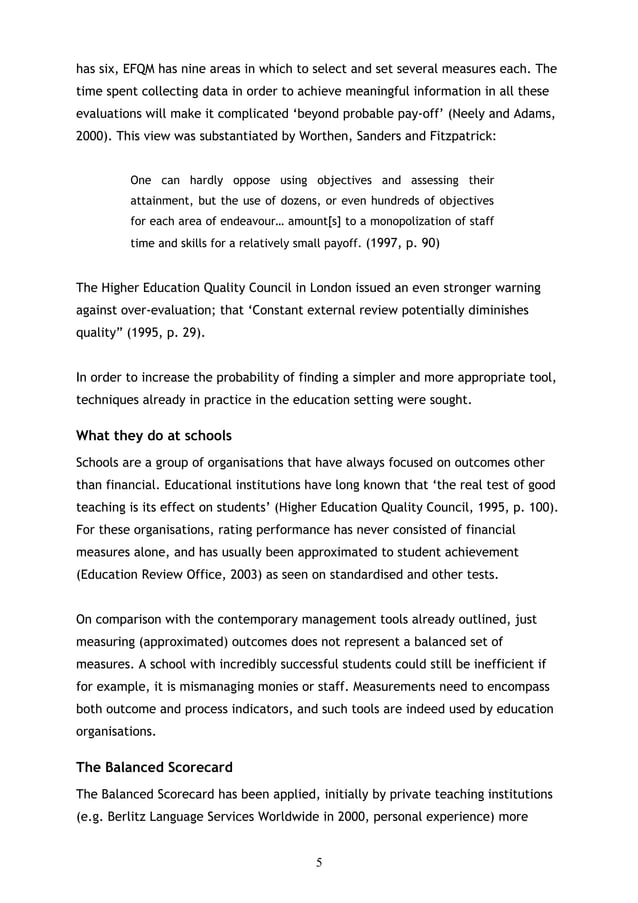 Sample literature review | DOC | Educational Assessment | Education