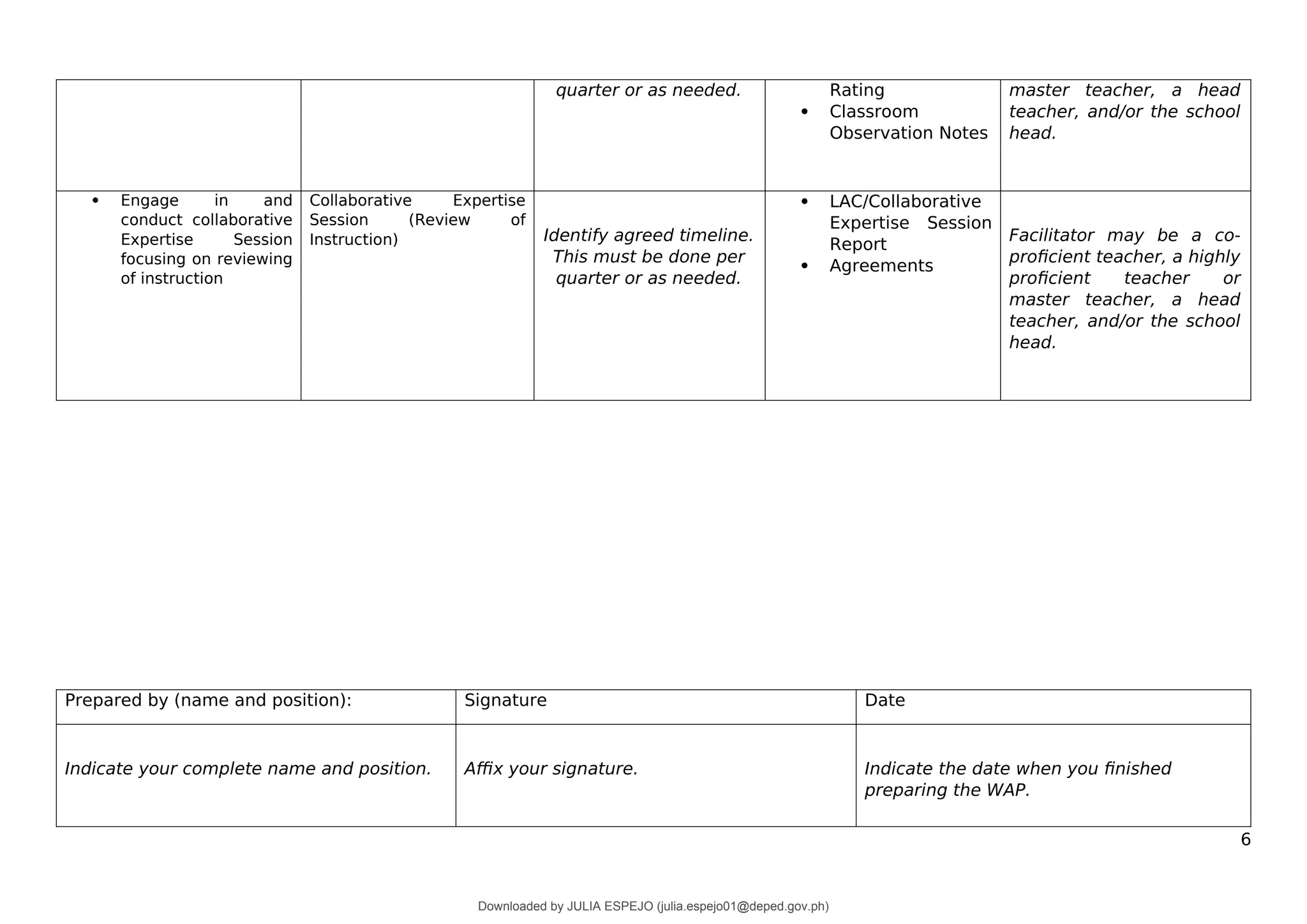 sample matatag workplace application plan for-teachers.pdf