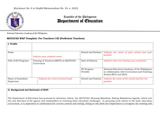 Sample-MATATAG-WAP-For-Teachers.docxaaaaa | DOCX