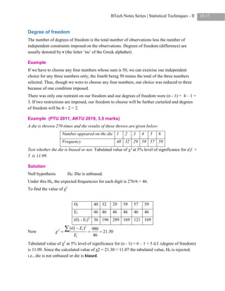 Advanced Engineering Mathematics (Statistical Techniques - II) | PDF