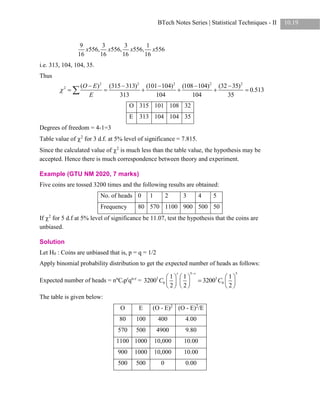 Advanced Engineering Mathematics (Statistical Techniques - II) | PDF
