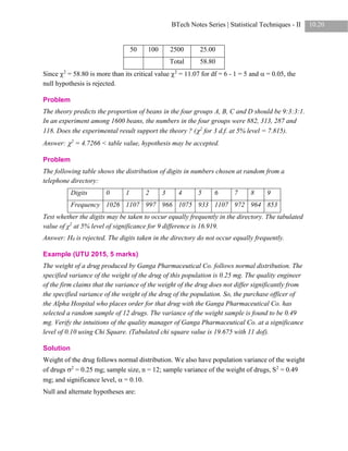 Advanced Engineering Mathematics (Statistical Techniques - II) | PDF