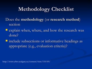 Sample Methodology | PPT