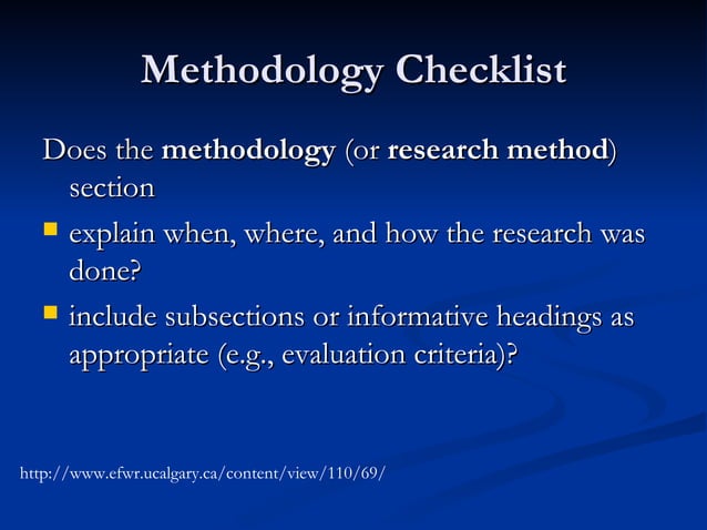 Sample Methodology | PPT | Educational Assessment | Education