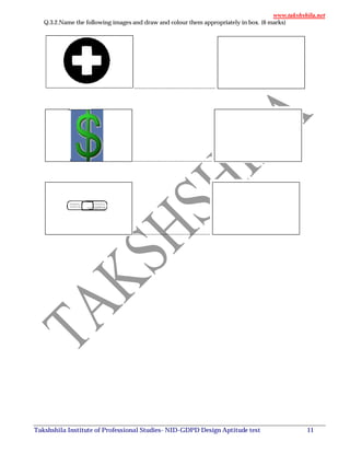 NID Entrance Sample Papers, NID Previous Year Question Paper with ...