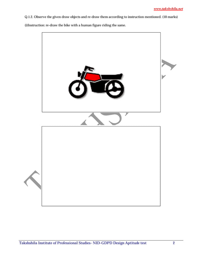 NID Entrance Sample Papers, NID Previous Year Question Paper with ...