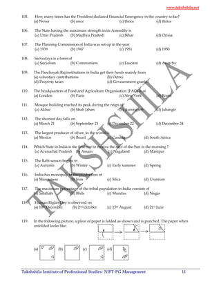 nid coaching classes in hyderabad,Sample Paper for NIFT PG Management ...