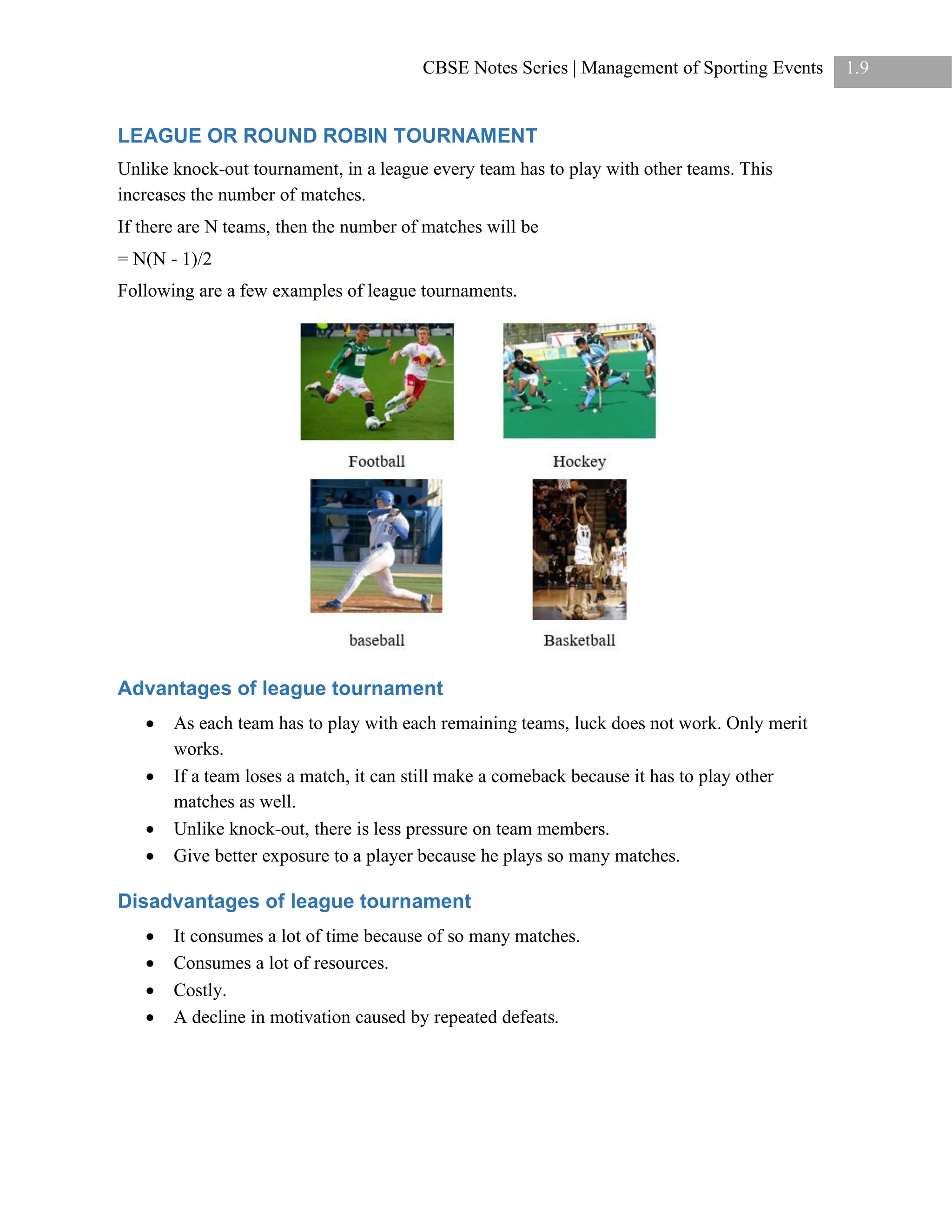 Physical Education: Management of Sporting Events | PDF
