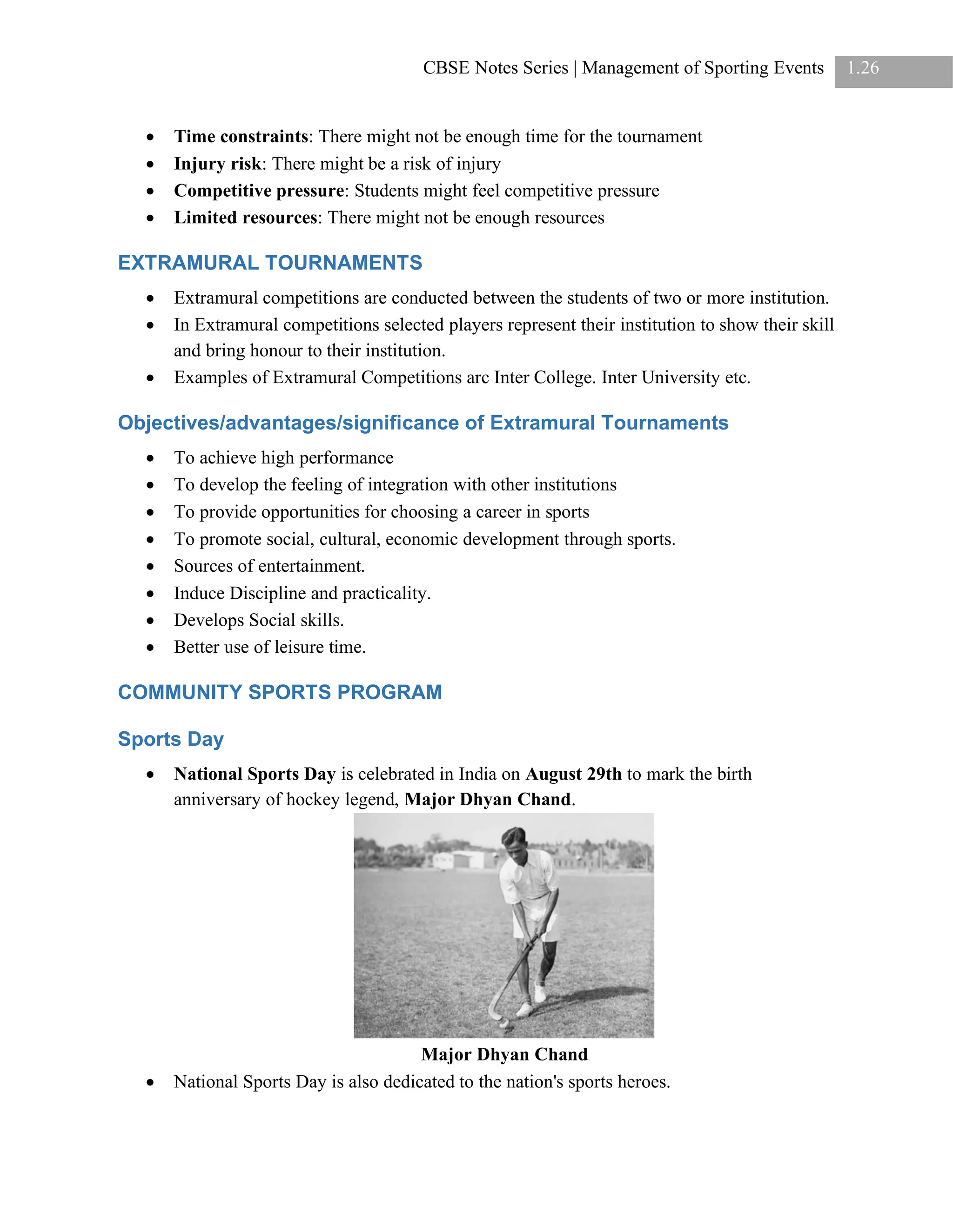 Physical Education: Management of Sporting Events | PDF