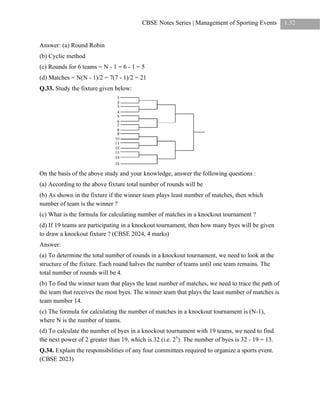 Physical Education: Management of Sporting Events | PDF