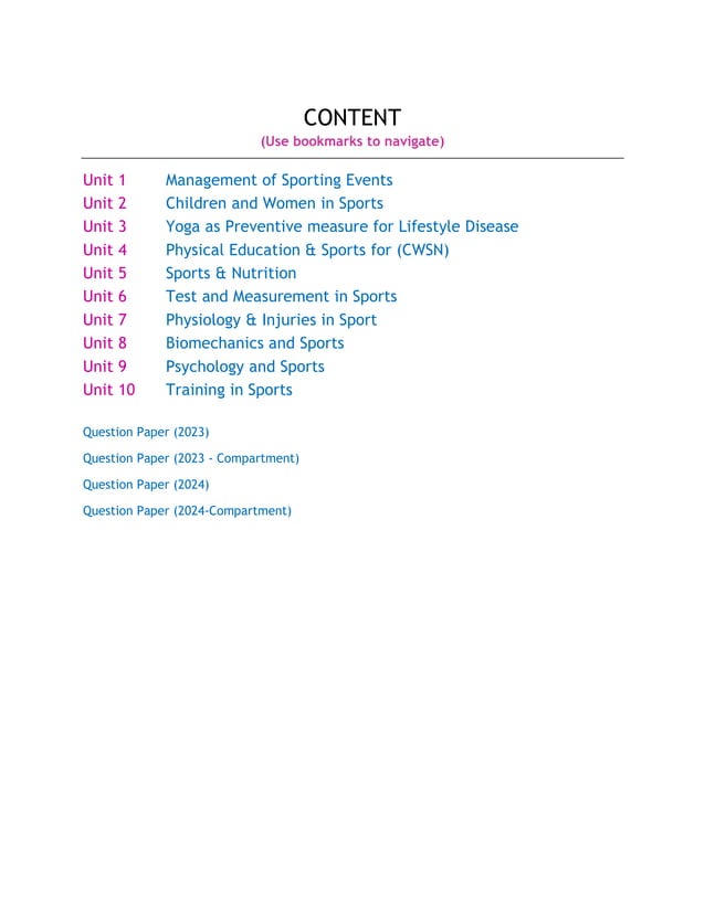 Physical Education: Management of Sporting Events | PDF