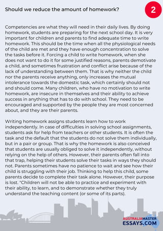 Should we reduce the amount of homework? | PDF