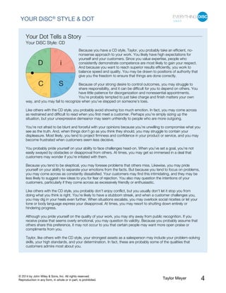 Everything DiSC® Sales Profile | PDF
