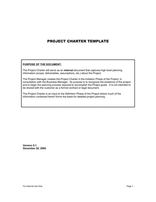 Sample project-charter | DOC