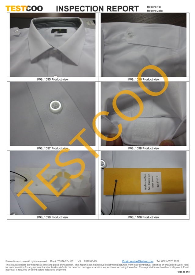 sample-report-garment-inspection-sample-report.pdf | Medical Tests ...