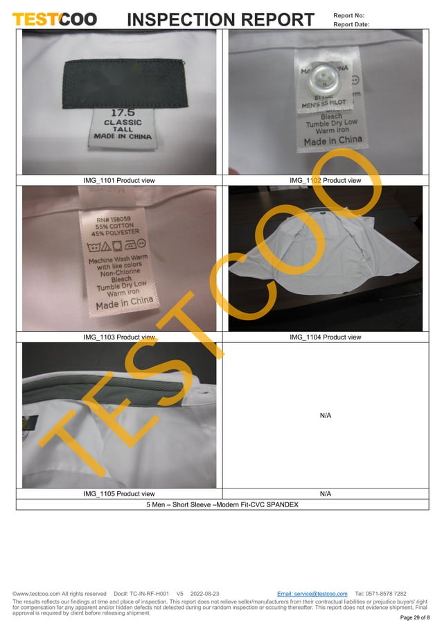 sample-report-garment-inspection-sample-report.pdf | Medical Tests ...
