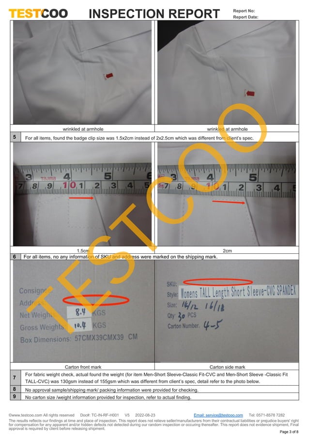 sample-report-garment-inspection-sample-report.pdf | Medical Tests ...