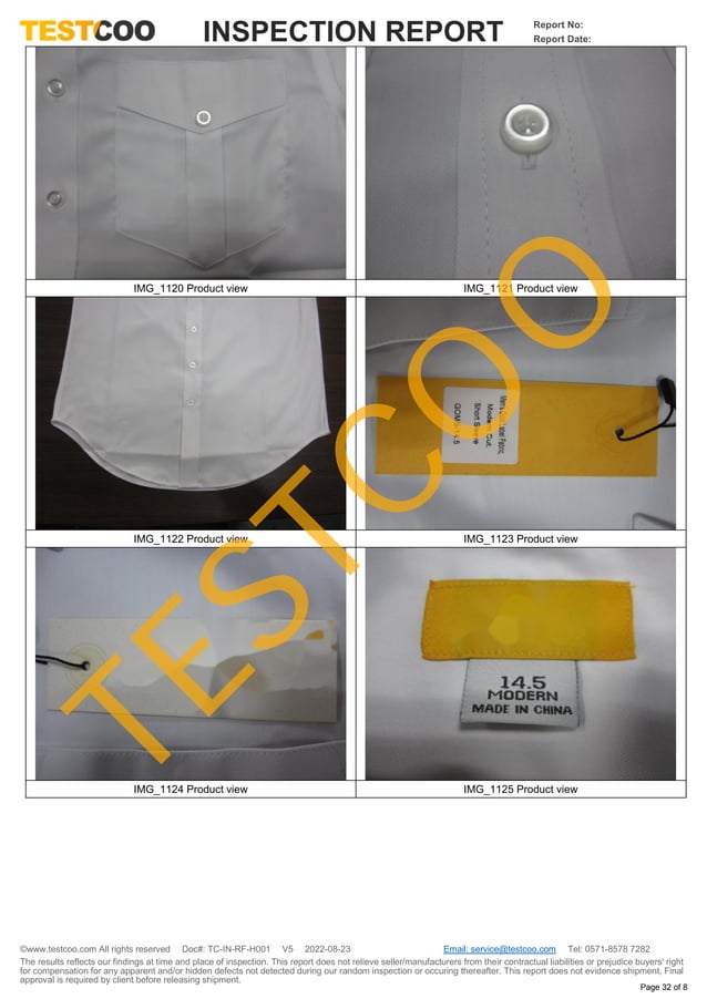 sample-report-garment-inspection-sample-report.pdf | Medical Tests ...