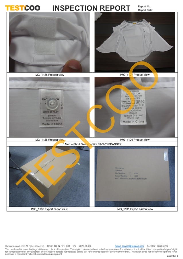 sample-report-garment-inspection-sample-report.pdf | Medical Tests ...