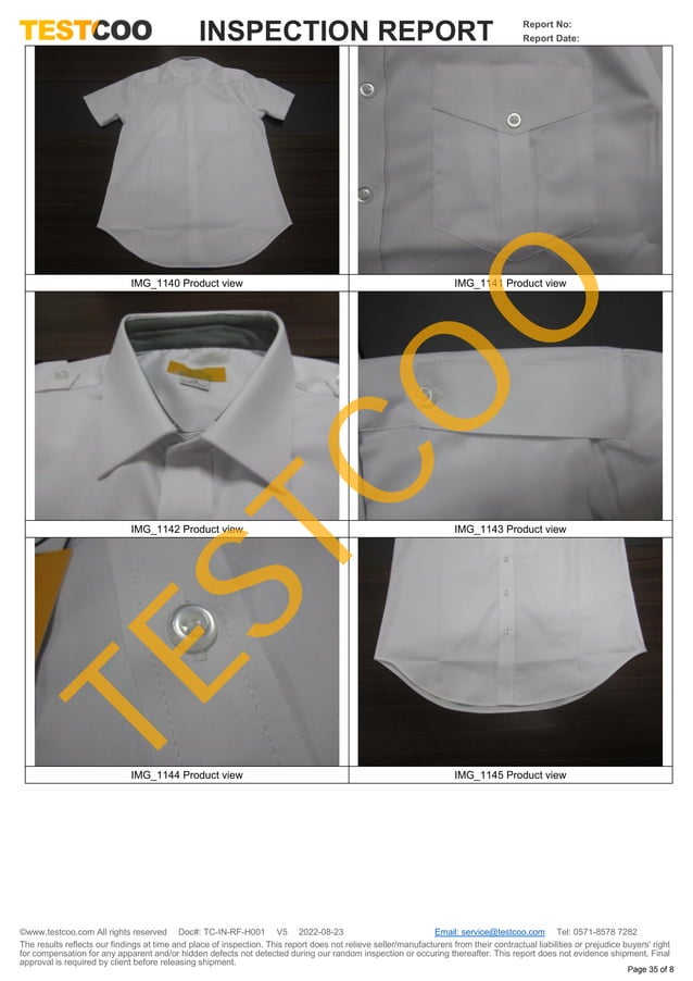 sample-report-garment-inspection-sample-report.pdf | Medical Tests ...