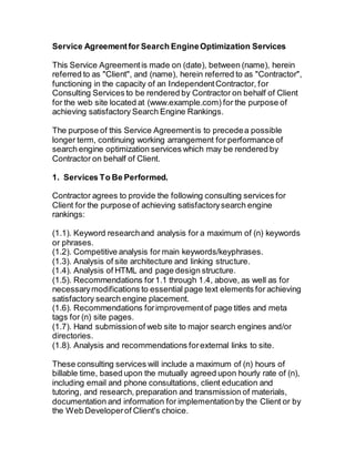 Sample seo-contract | DOC