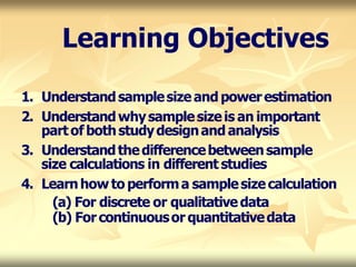 Sample size- dr dk yadav | PDF