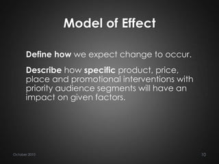 Social marketing monitoring & evaluation October 2010 | PPTX ...
