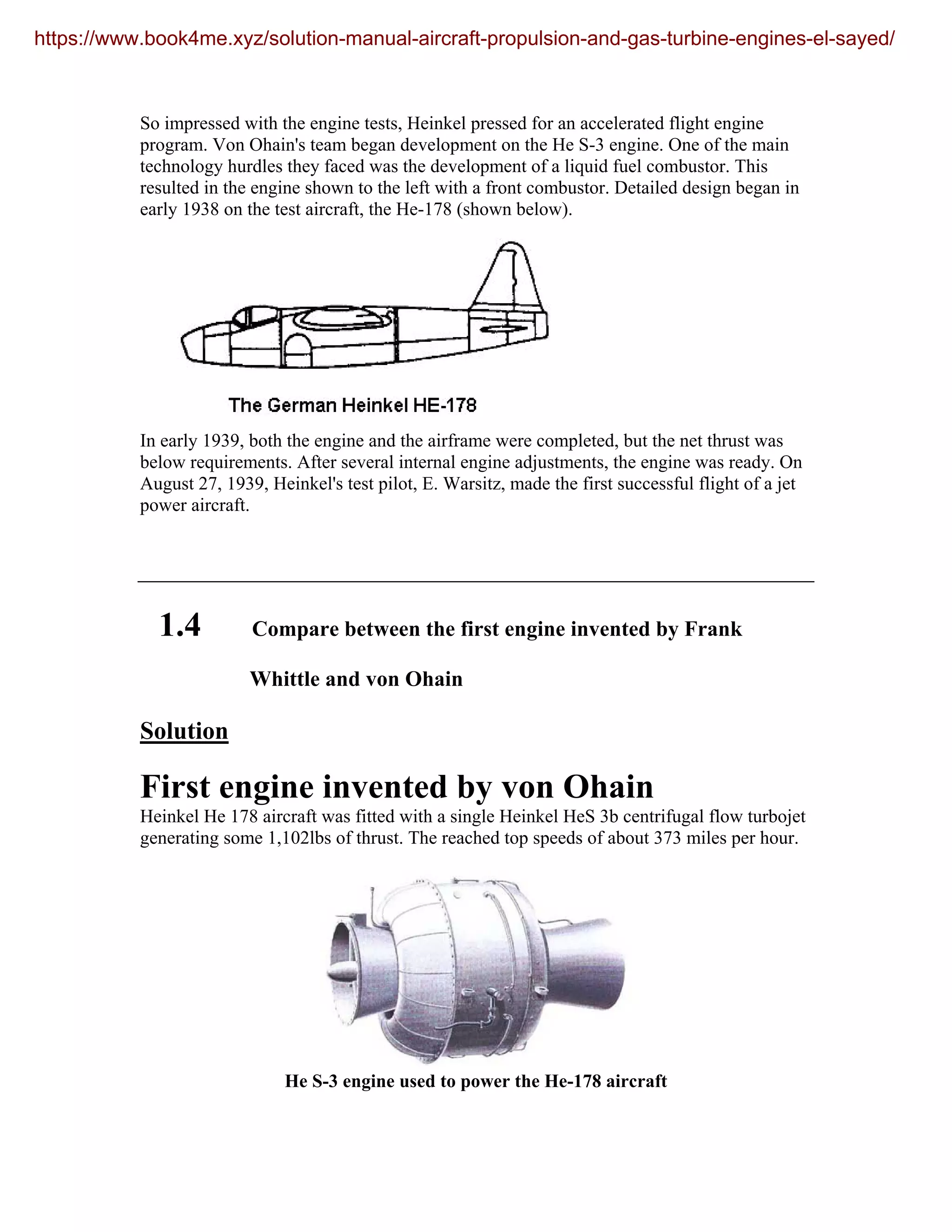 Solution Manual Aircraft Propulsion and Gas Turbine Engines by Ahmed El ...