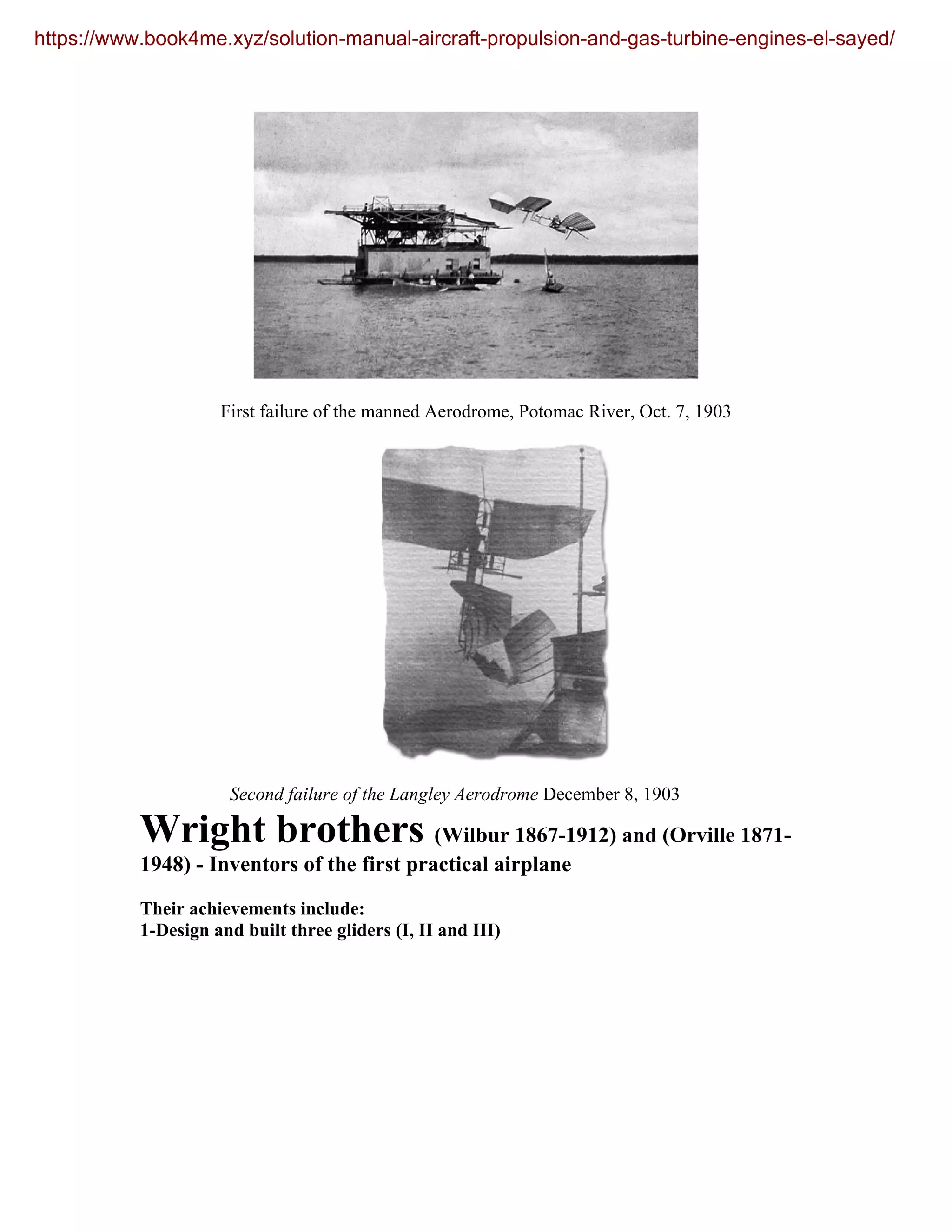 Solution Manual Aircraft Propulsion and Gas Turbine Engines by Ahmed El-Sayed | PDF