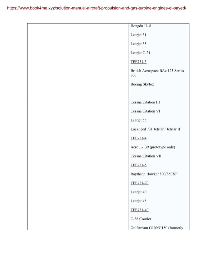 Solution Manual Aircraft Propulsion and Gas Turbine Engines by Ahmed El ...