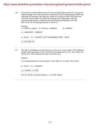 Solution Manual for Engineering Heat Transfer 3rd Edition William Janna ...