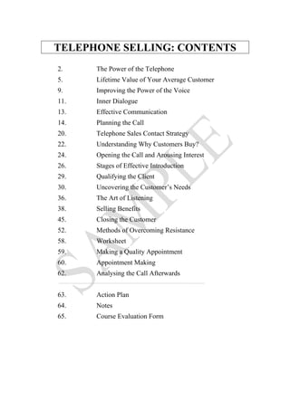 Sample telesales-skills | PDF