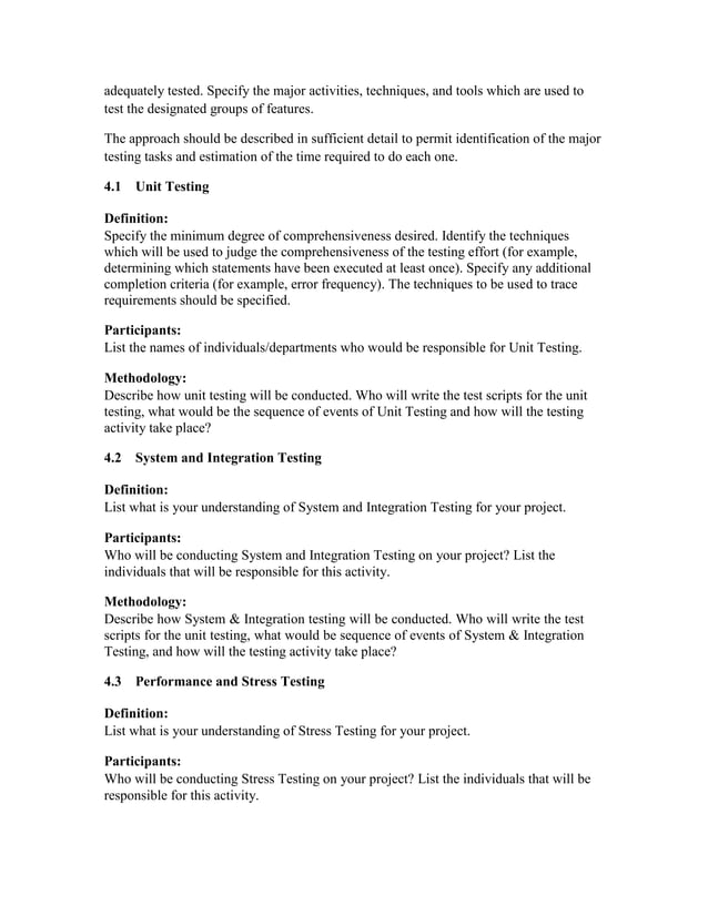 sample-test-plan-template how to create test plan | DOC