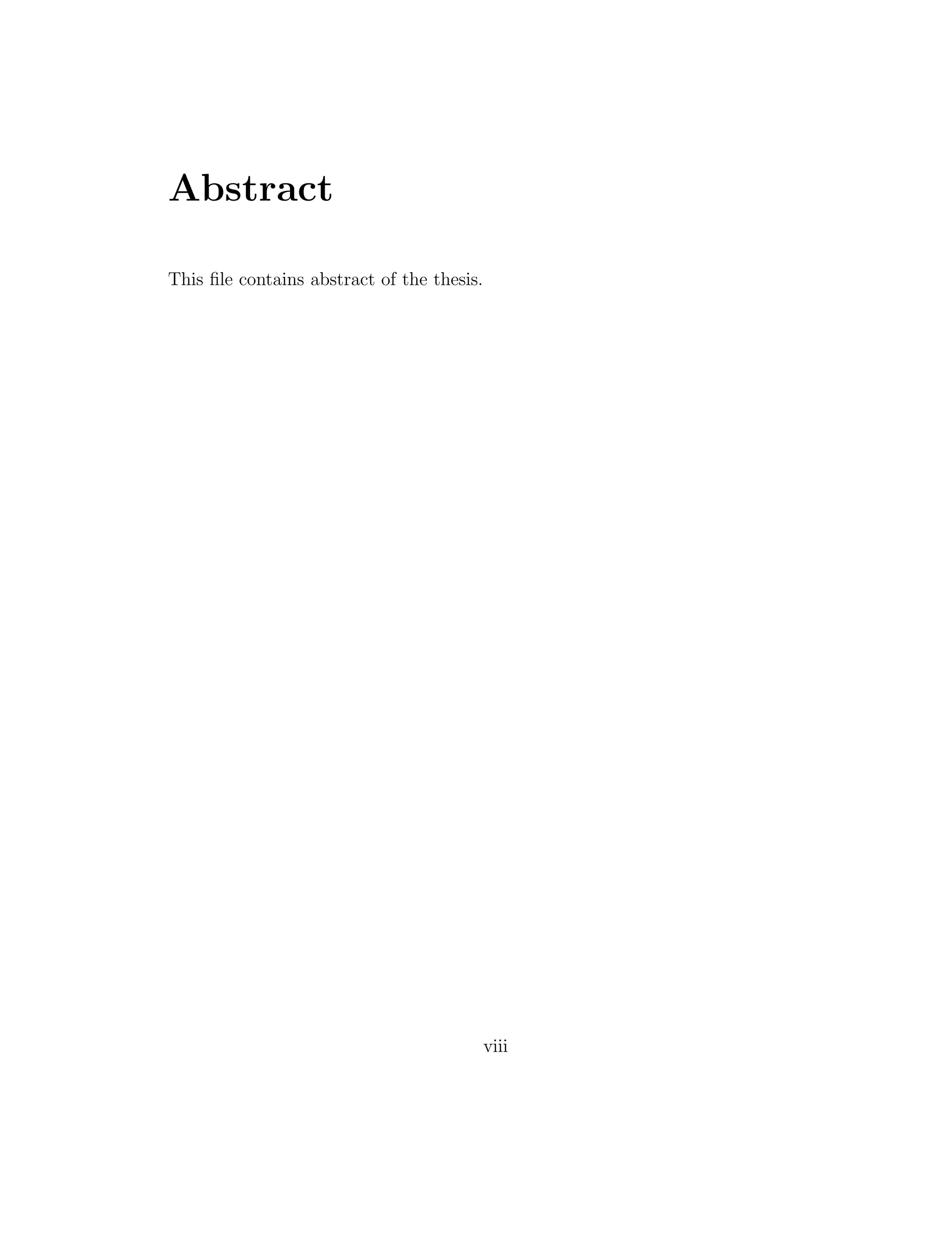 Sample thesis | PDF