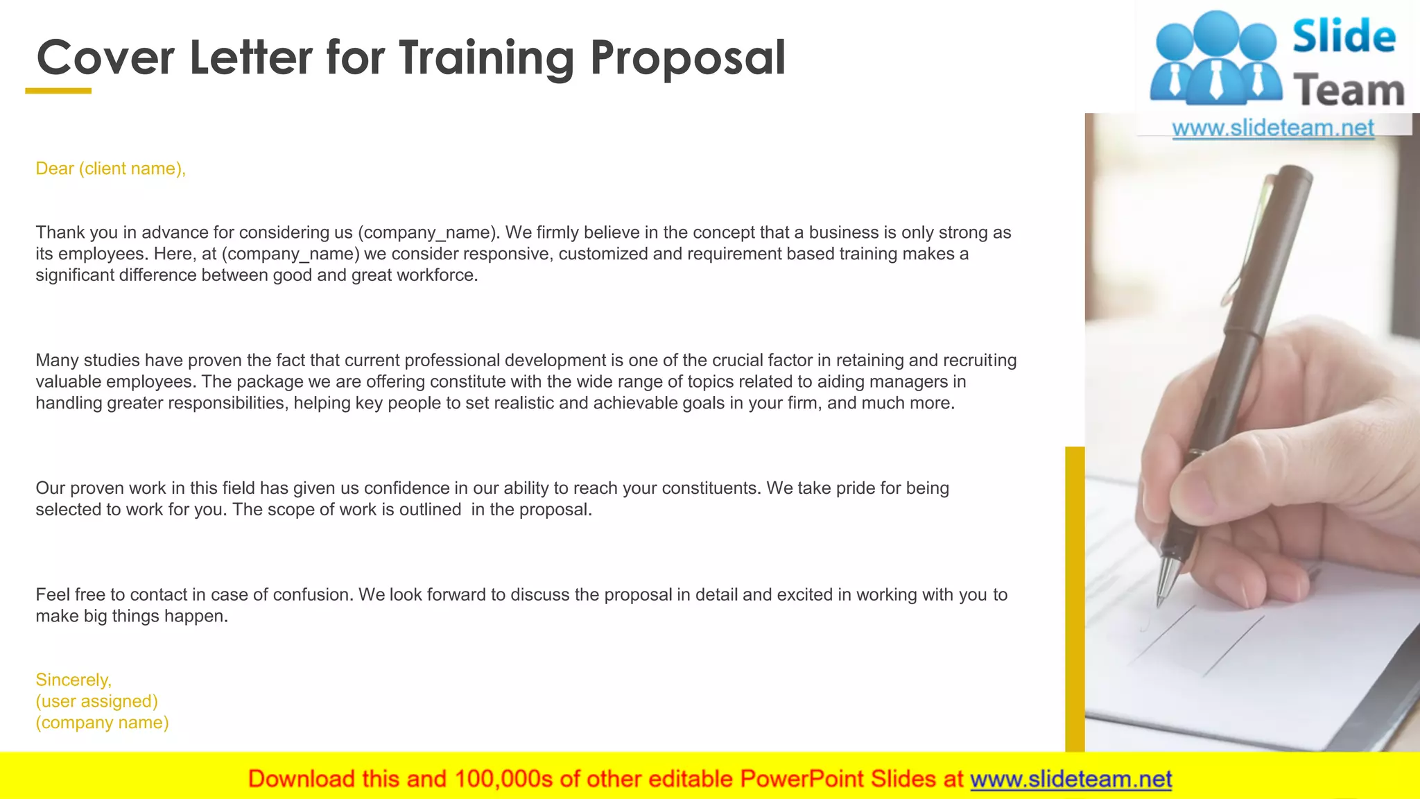 training proposal template | PDF