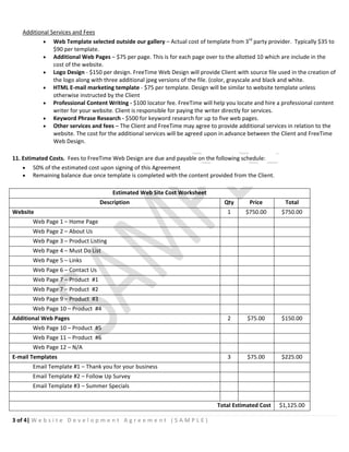 Sample website-development-agreement | PDF