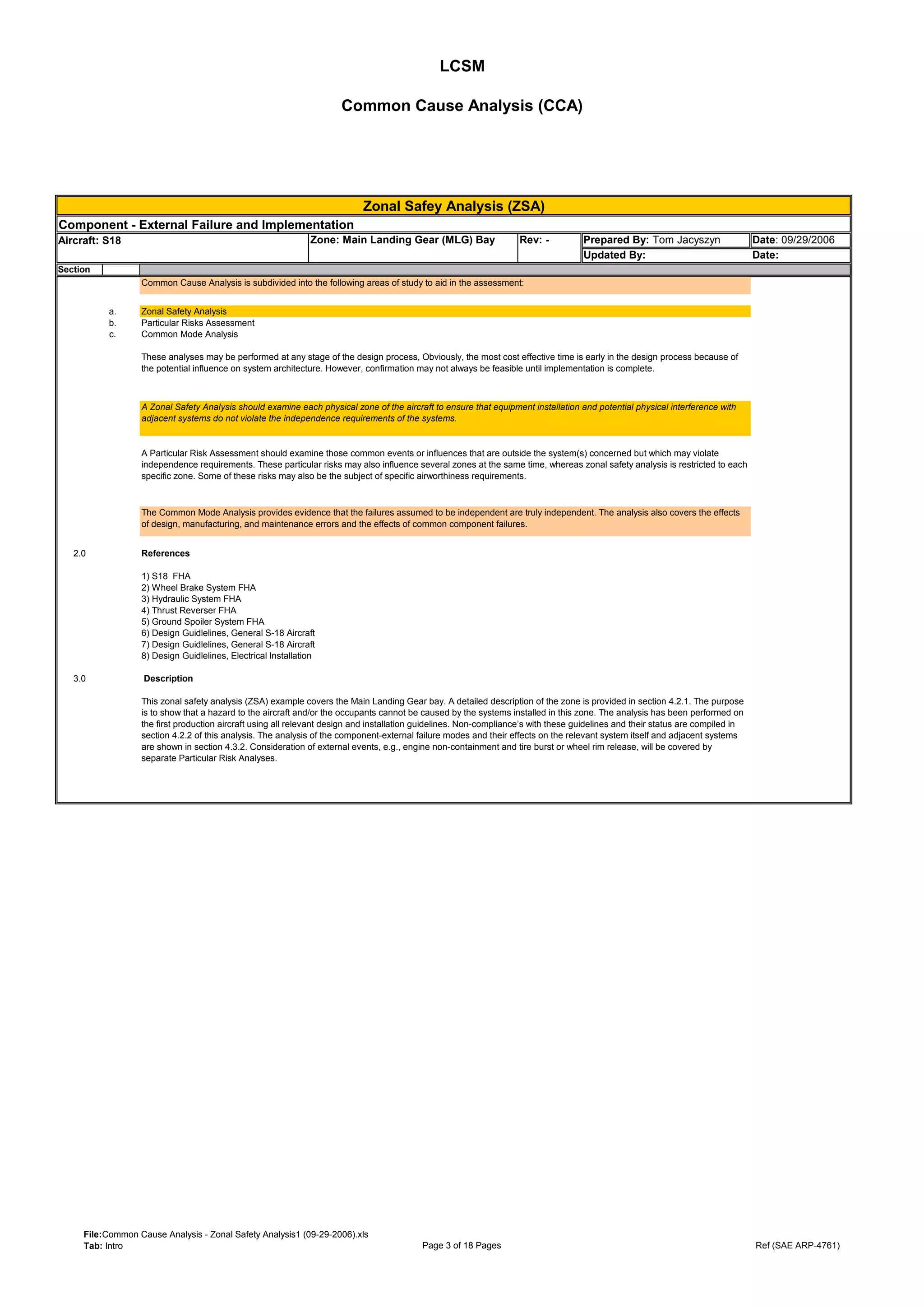 Common Cause Analysis - Zonal Safety Analysis | PDF