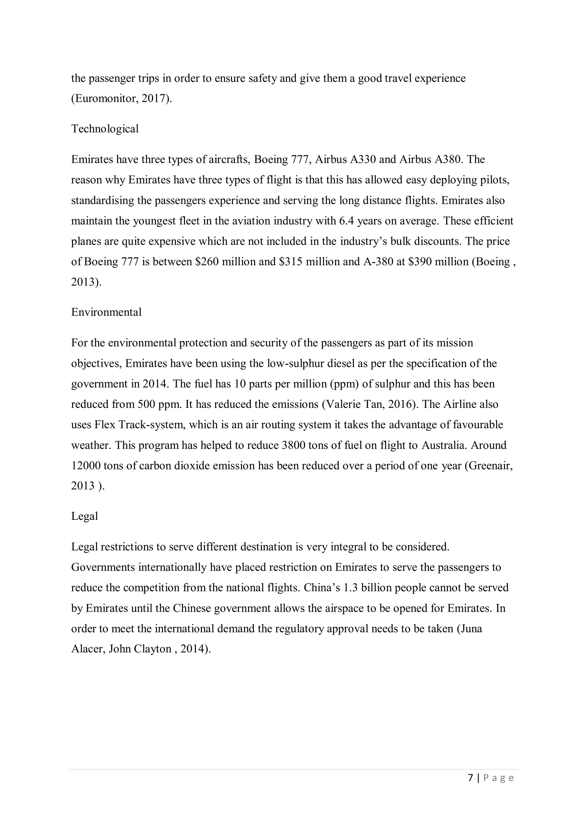 Emirates Airline: Strategic Management Report | PDF