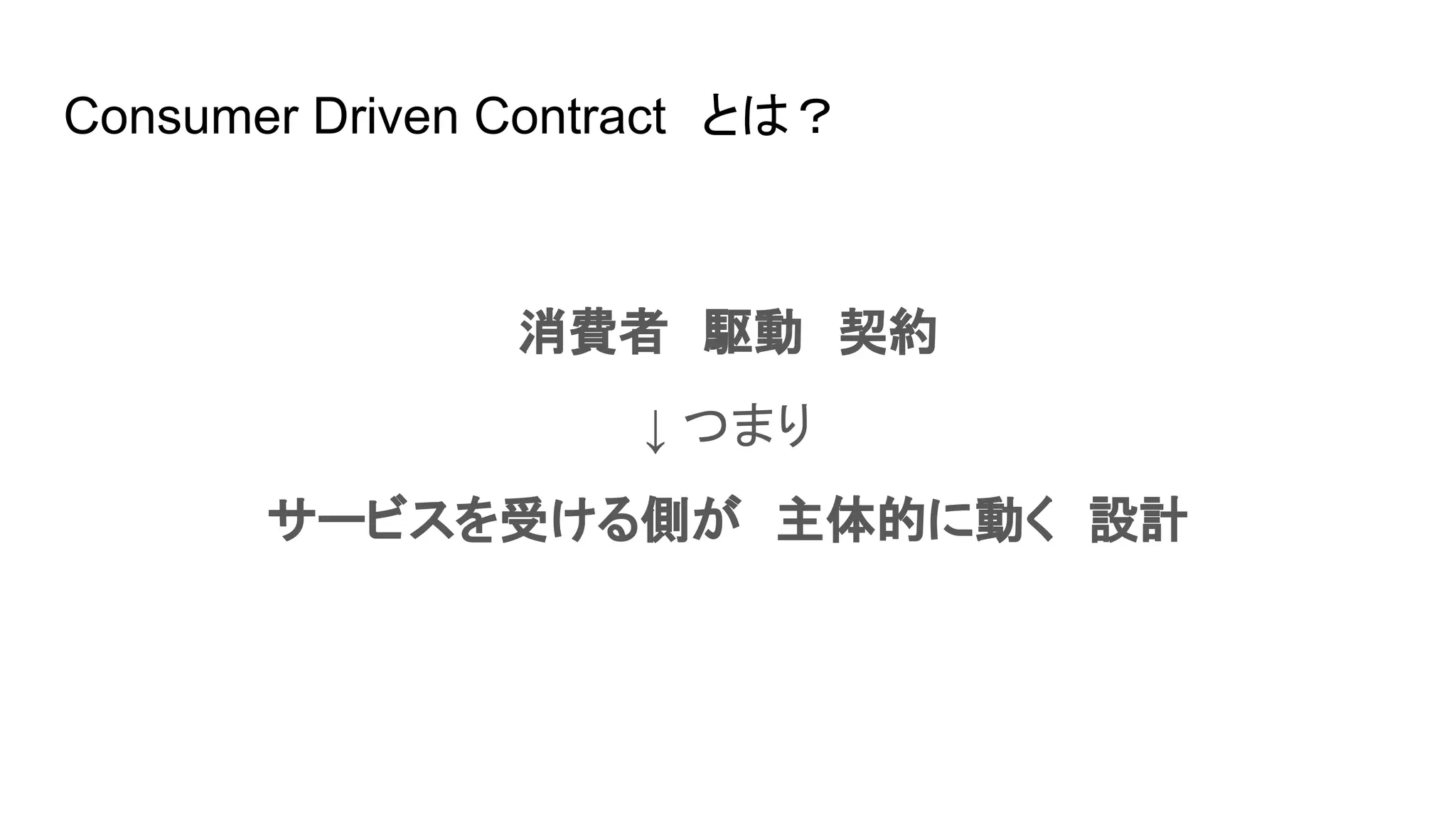 Consumer Driven Contract | PPT