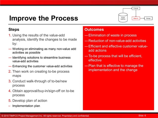 Process Improvement Framework | PDF