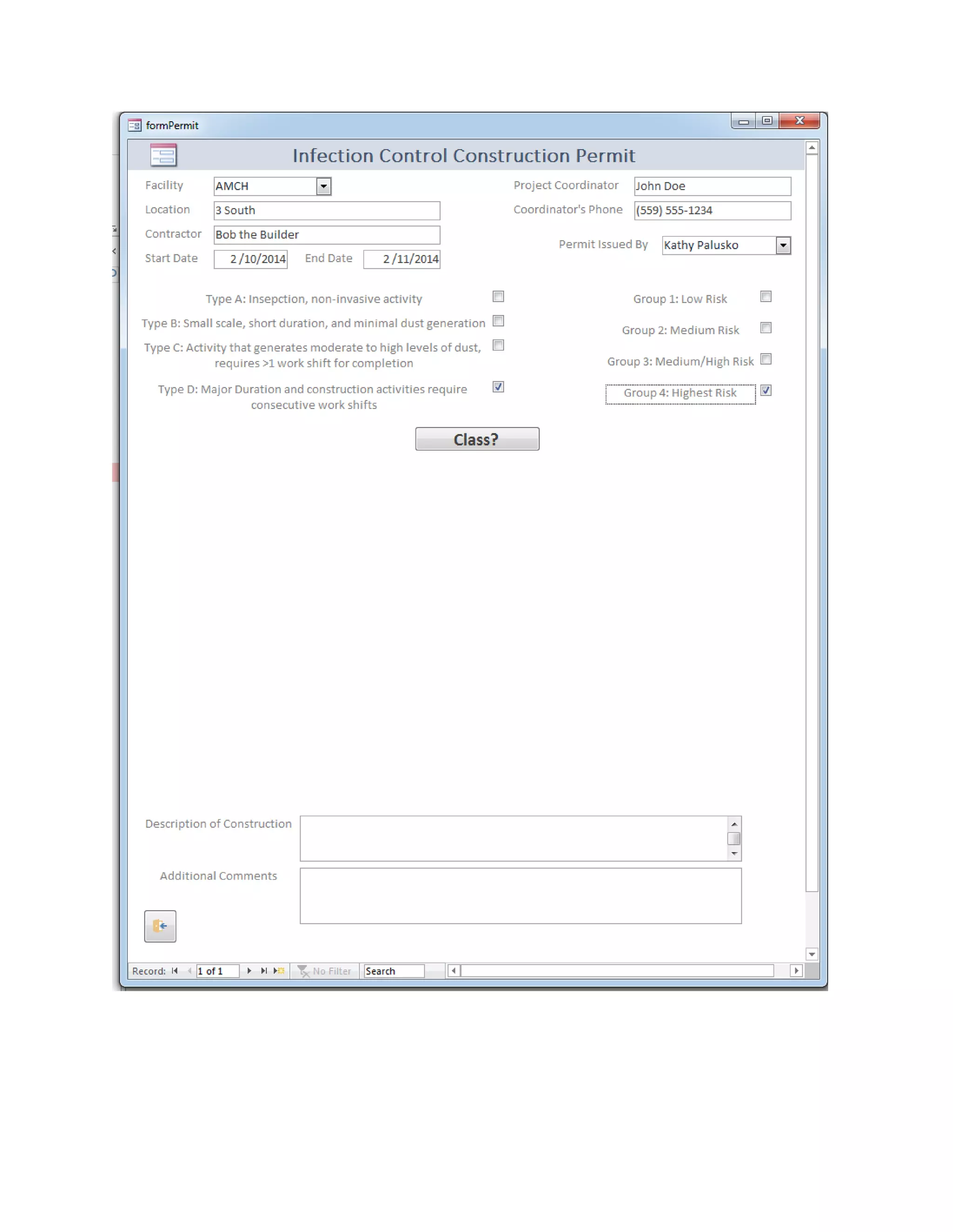 Sample Access Permit | DOCX