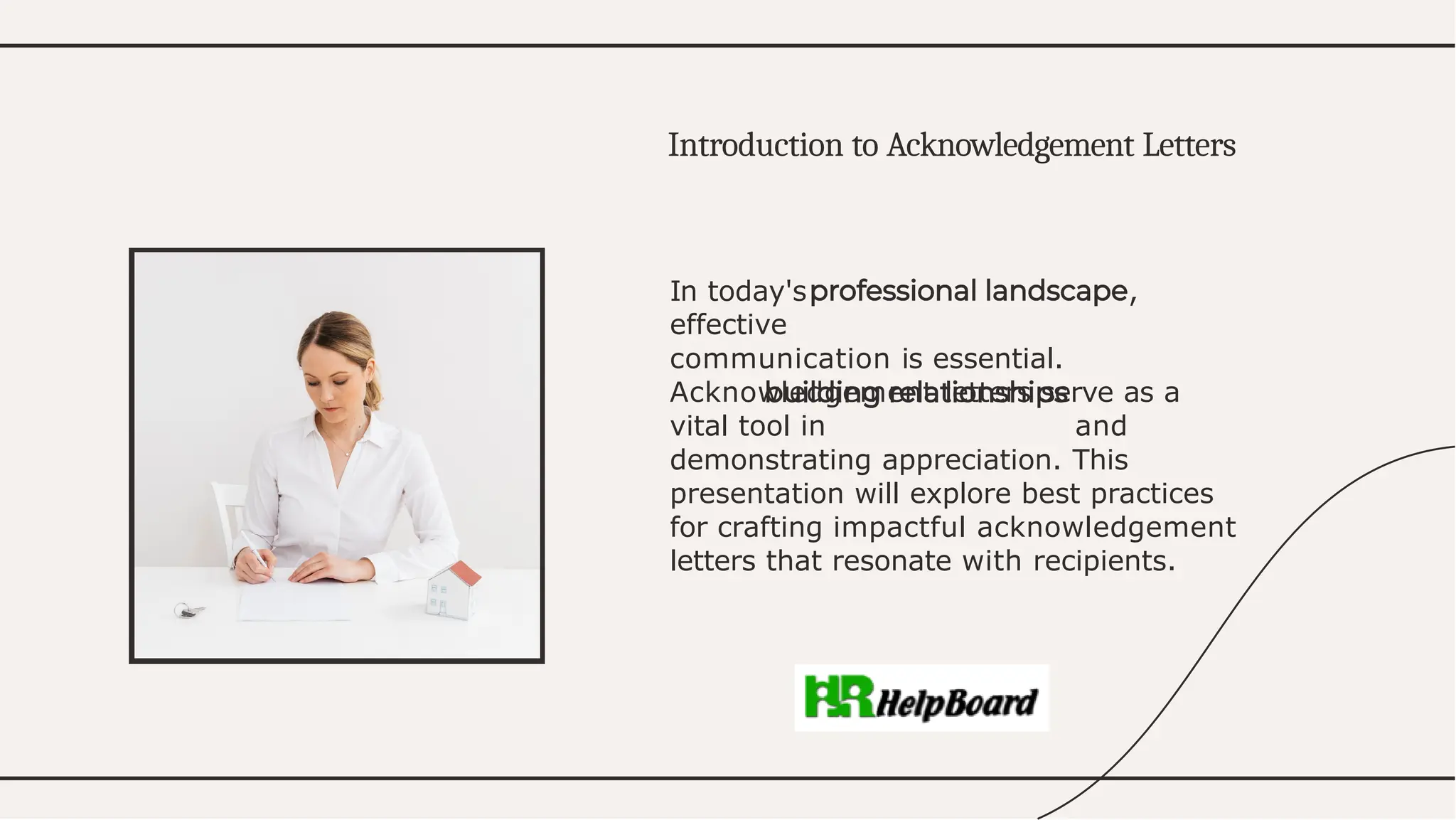 Sample Acknowledgement, Acknowledgement Letter | PPTX